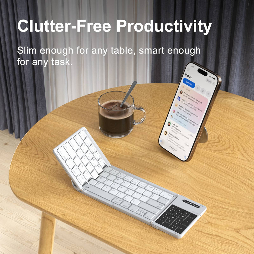 Nillkin Cube Pocket Foldable Keyboard & Dual-Magnet Grip Holder