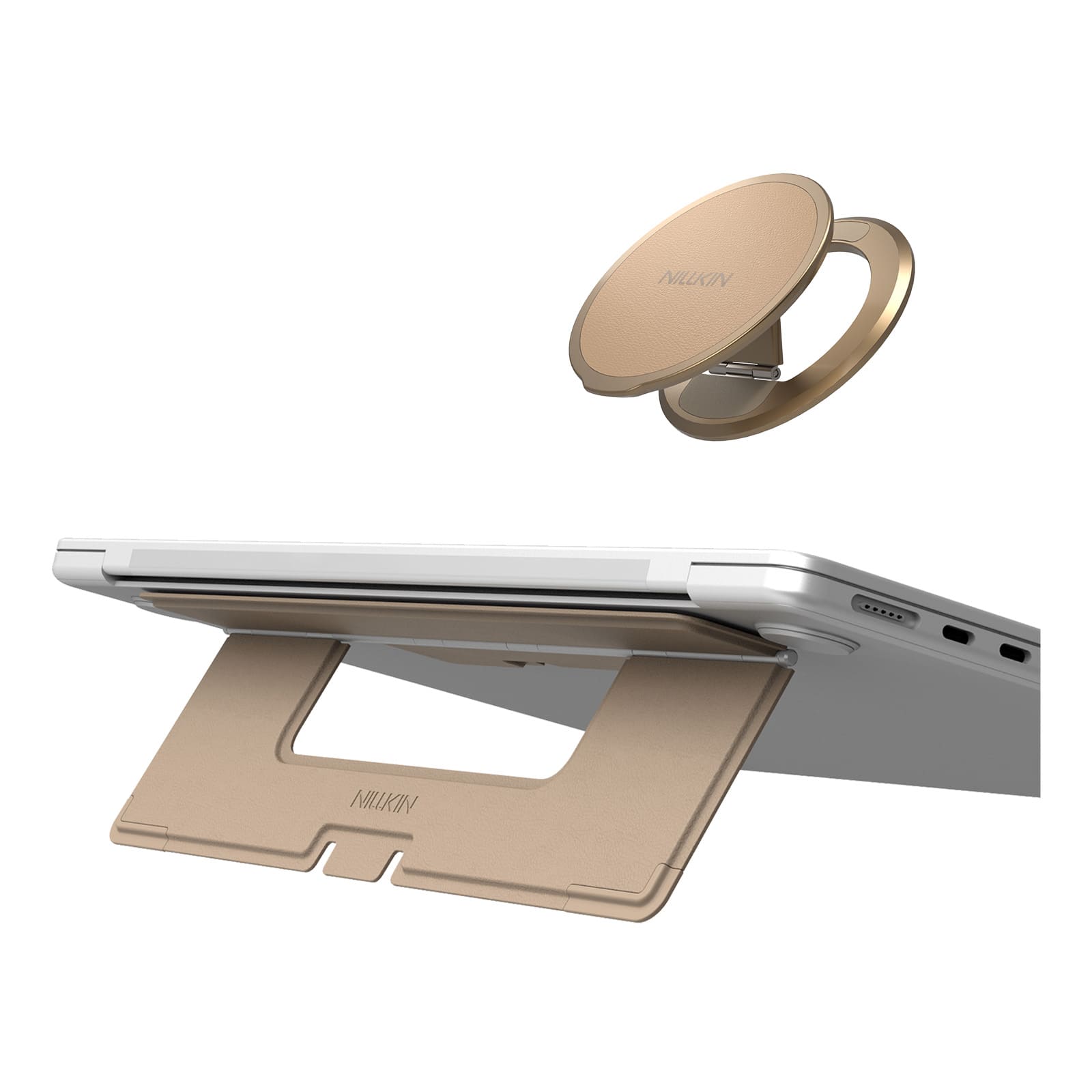 Nillkin DualWing Adhesive Laptop Stand & Dual-Magnet Grip Holder