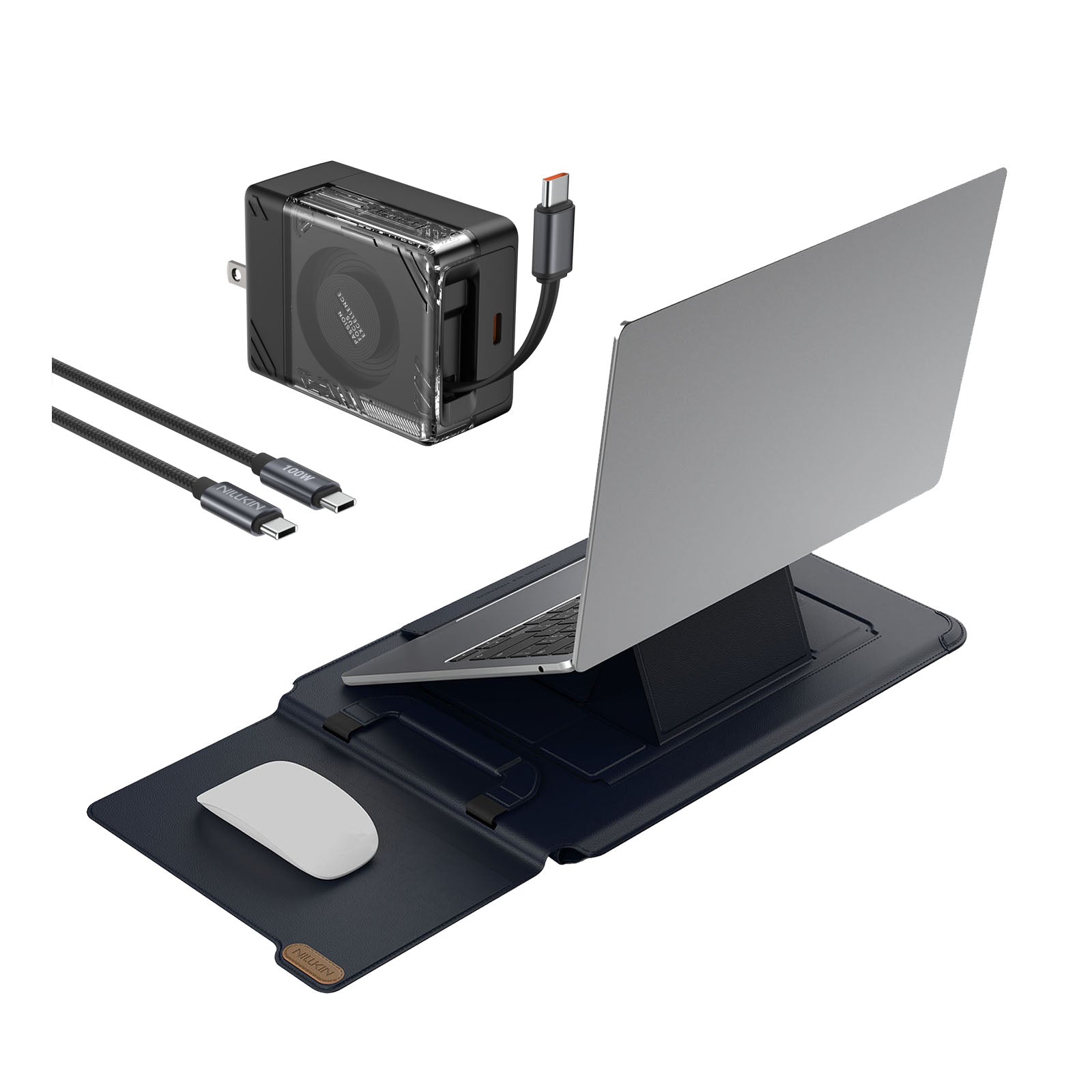 Nillkin Versatile Pro Laptop Sleeve & IceCore 65W GaN Charger with USB ...
